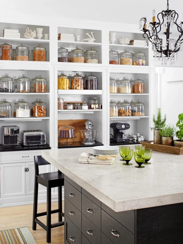 How To Style Open Cabinets For A Beautiful Kitchen - MommyThrives
